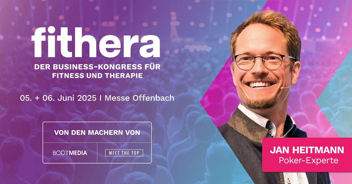 Das Ass im Ärmel: Poker-Experte Jan Heitmann spricht auf der fithera ...