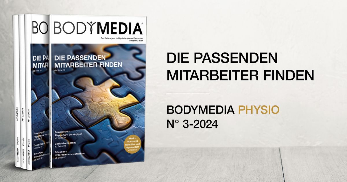 Neue Ausgabe der BODYMEDIA Physio 3-2024 | BODYMEDIA Fachmagazin