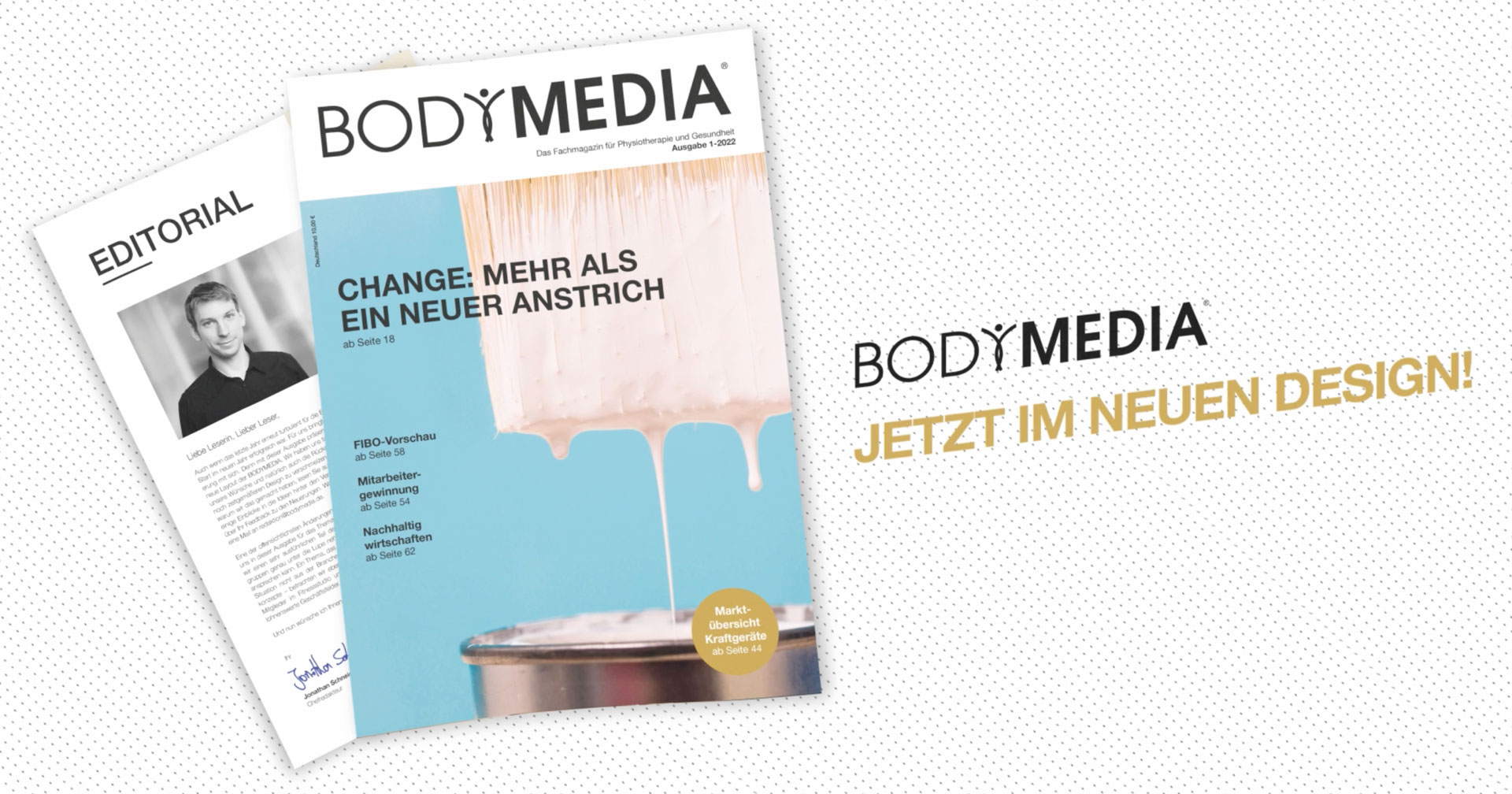 BODYMEDIA Physio jetzt im neuen Design! | BODYMEDIA Fachmagazin